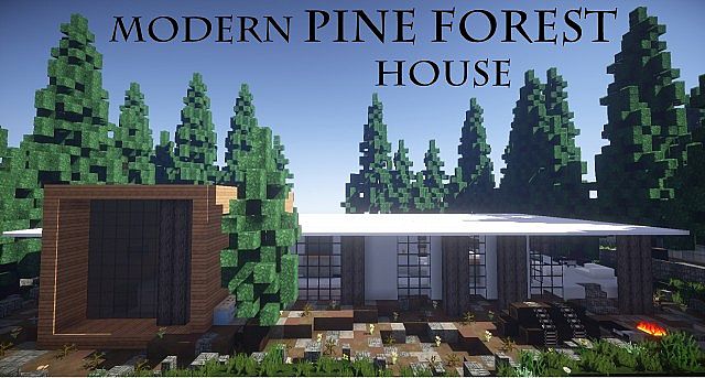 Modern Pine Forest House | WoK Minecraft Map