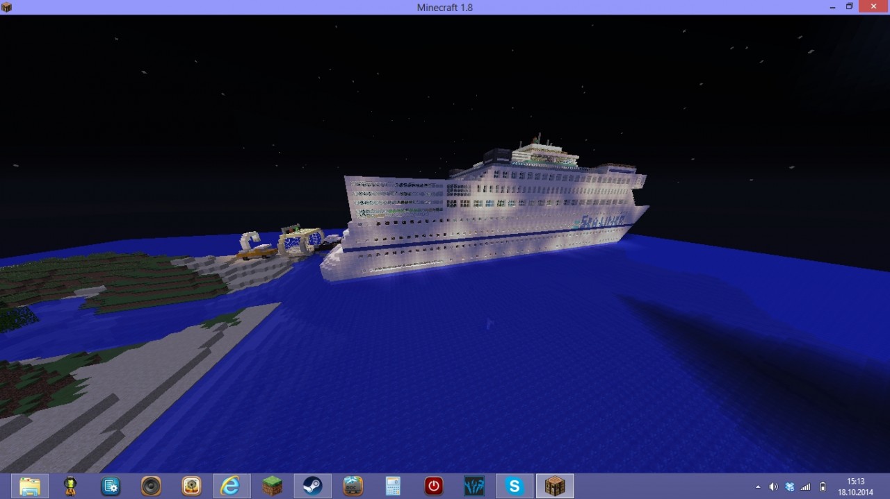 Dream island with Helicarrier hovering above Minecraft Map