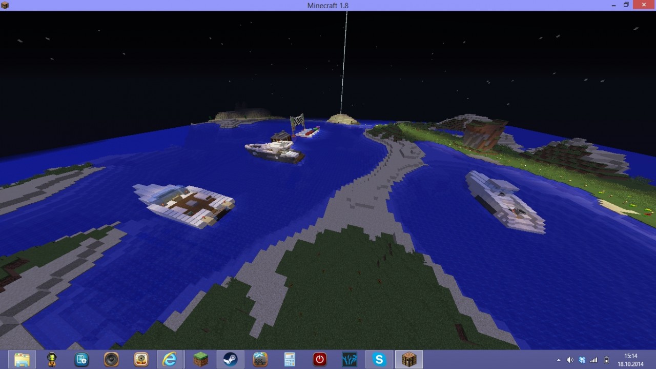 Dream island with Helicarrier hovering above Minecraft Map