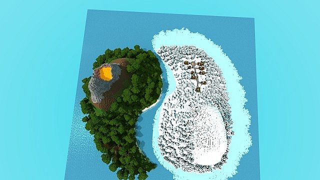 Yin Yang islands Minecraft Map