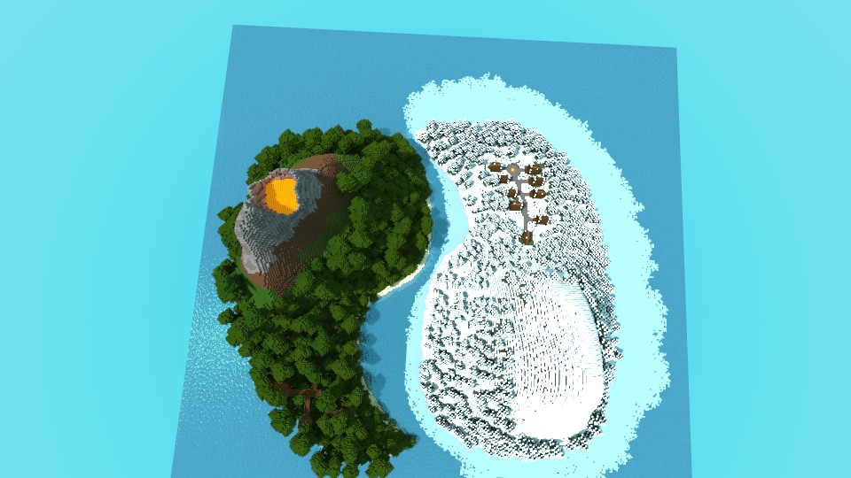 Yin Yang islands Minecraft Map