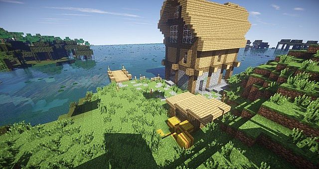 Small Water Wheel Building Minecraft Map