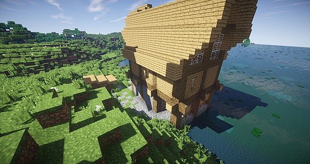 Small Water Wheel Building Minecraft Map