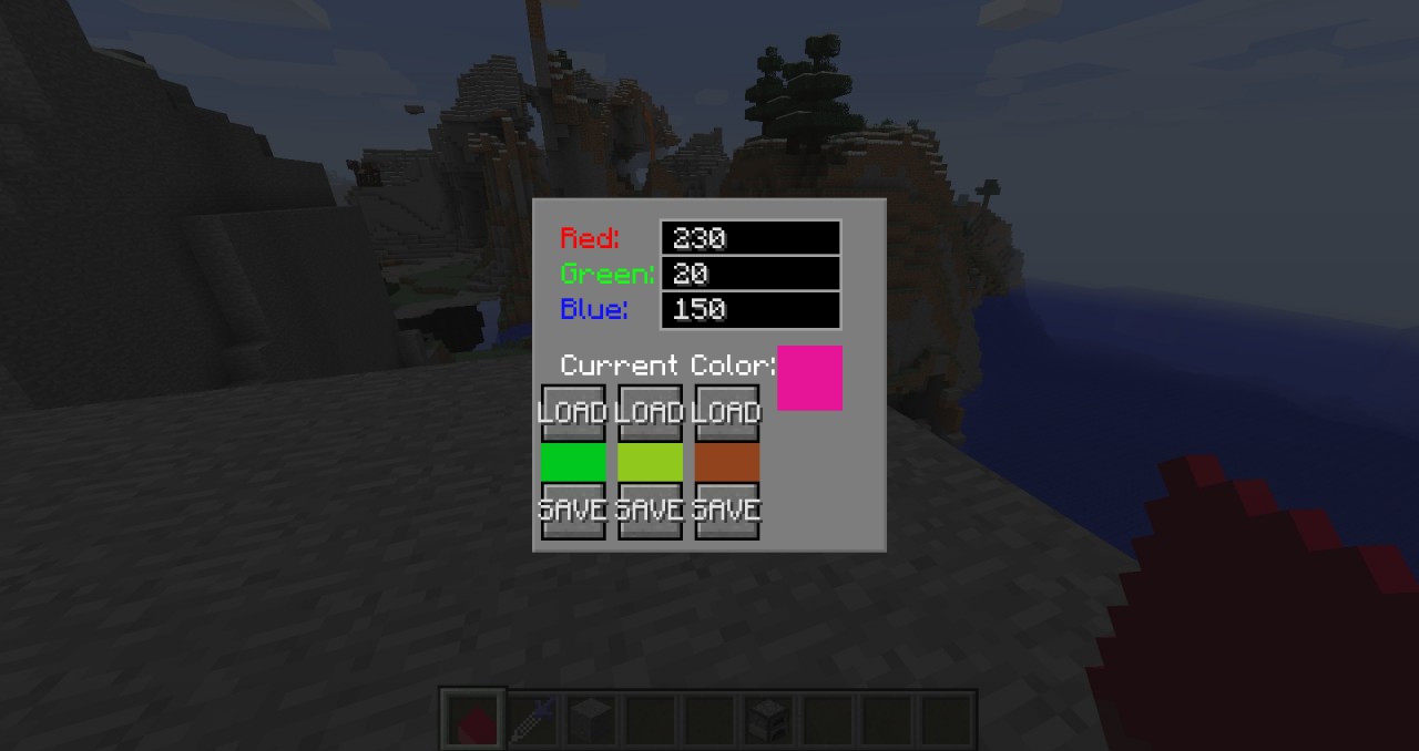 [1.7.10][FORGE]Pixel Art Tools - v1.0 Minecraft Mod