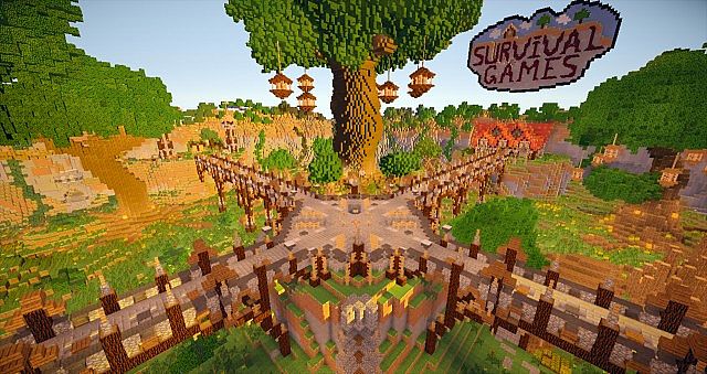 Epic Minecraft Minigame Lobby with 8 Joinsign points Minecraft Map