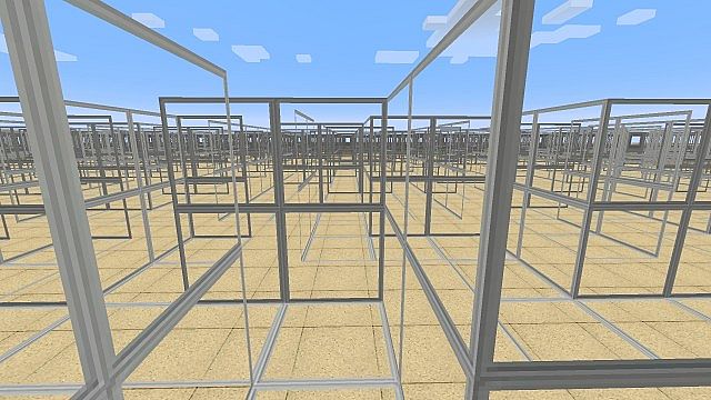 Glass Maze 70x70 Minecraft Project