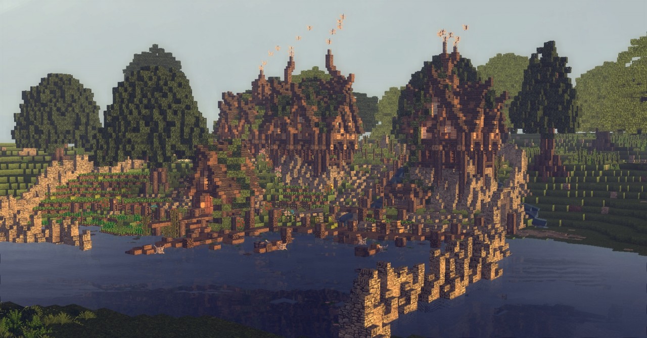 River Town Minecraft Map