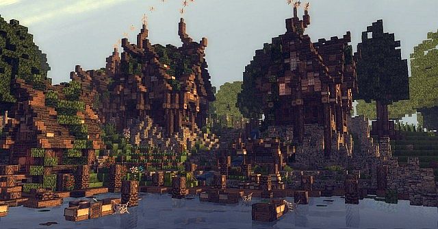 River Town Minecraft Map