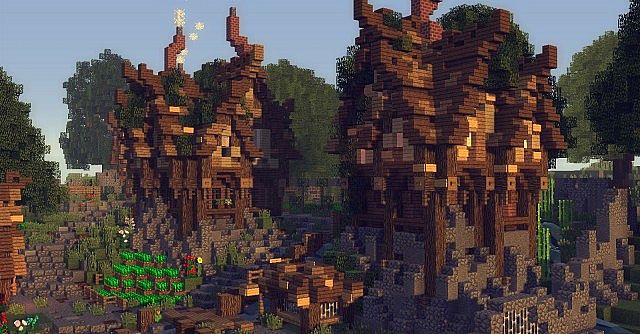 River Town Minecraft Map