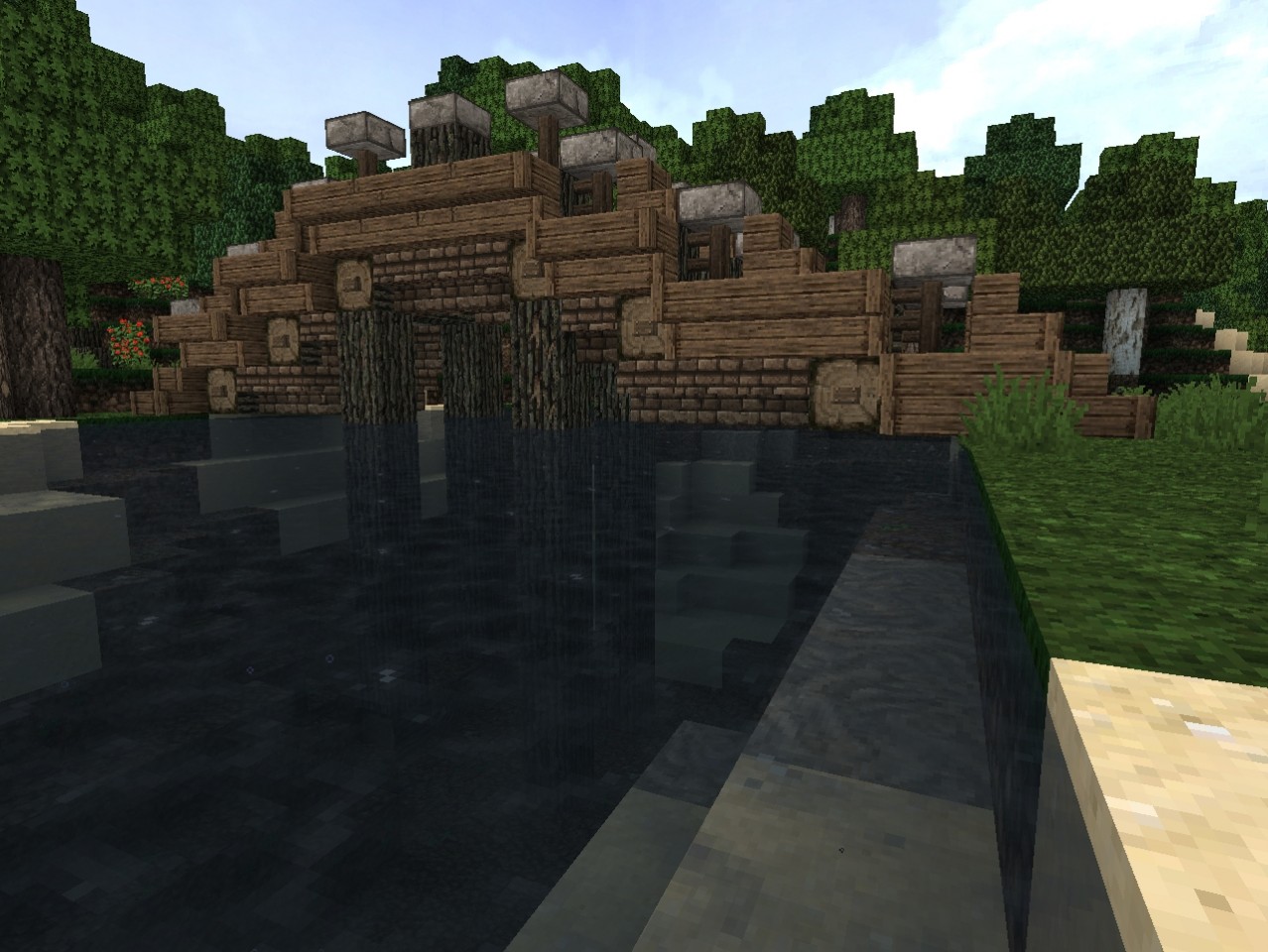 Detailed bridge Minecraft Map