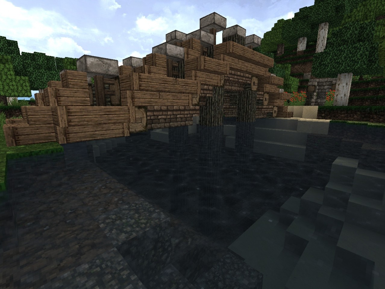 Detailed bridge Minecraft Map