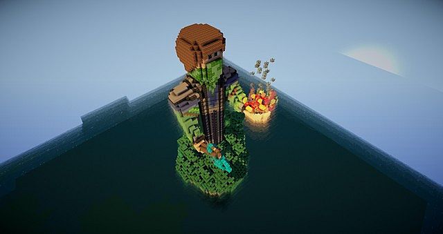 Human Statue Minecraft Map