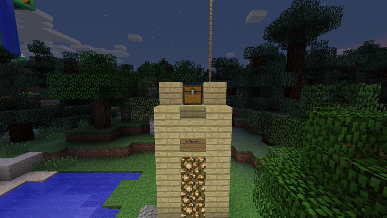 *NO DOWNLOAD ONLY PICTURES* Swimming Pool Minecraft Map