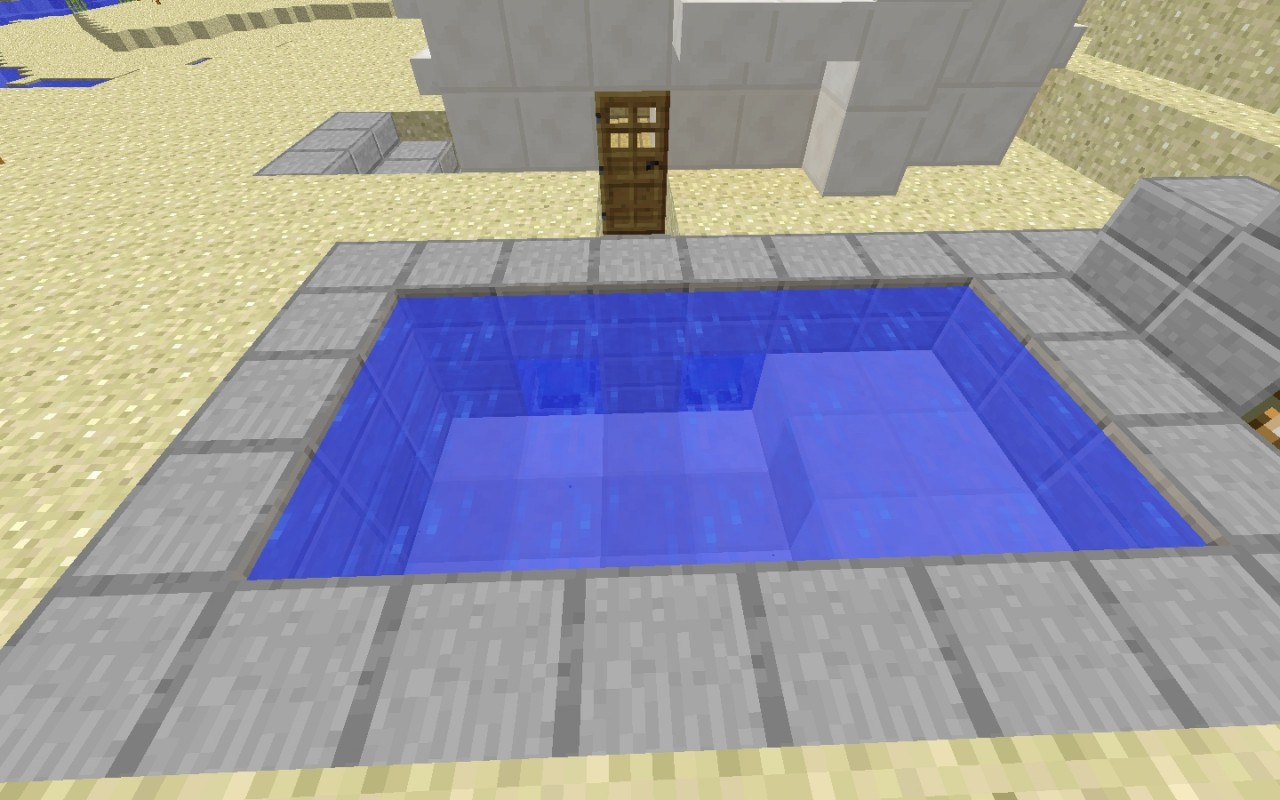 Village series 1 modern house with pool Minecraft Map