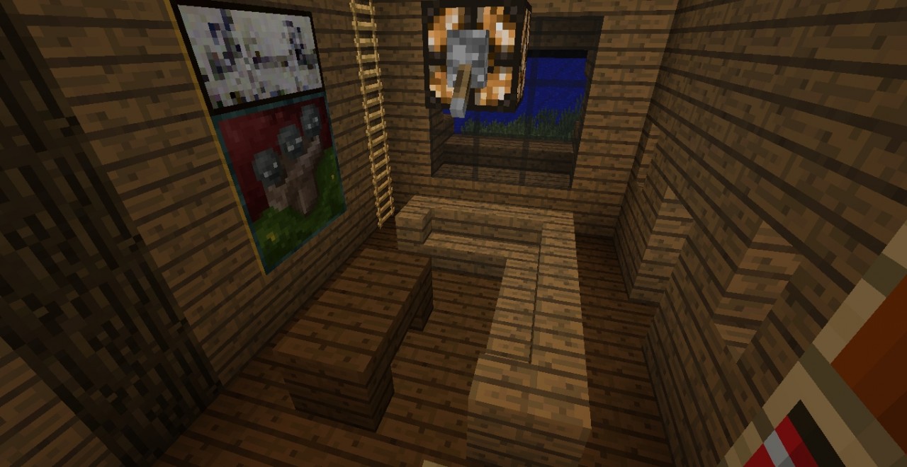 Survival Friendly House - 15 chest storage Minecraft Map