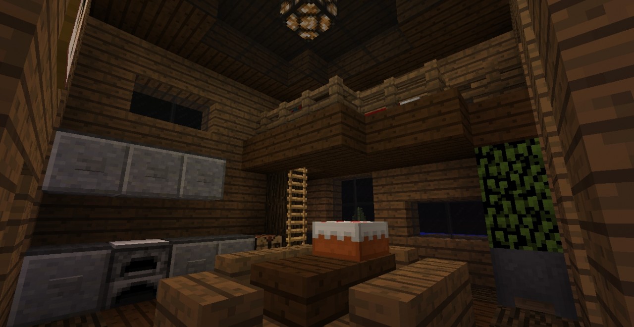 Survival Friendly House - 15 chest storage Minecraft Map