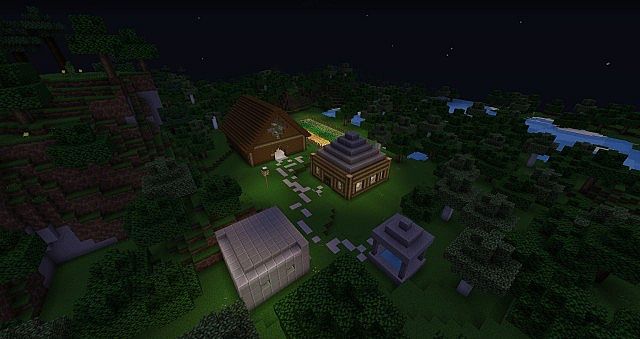 scandinavian garden Minecraft Map