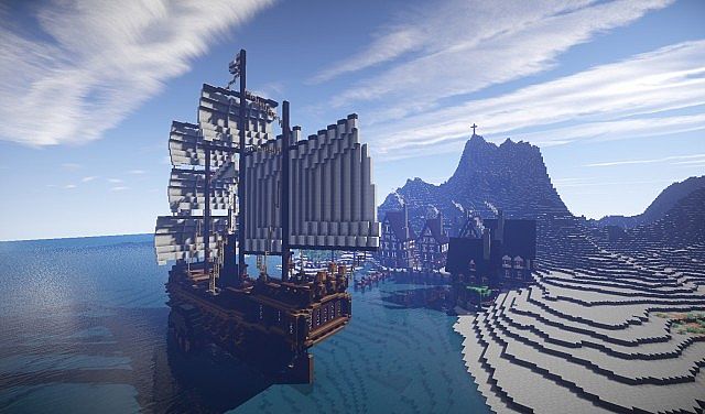 Steam Sailship Minecraft Map