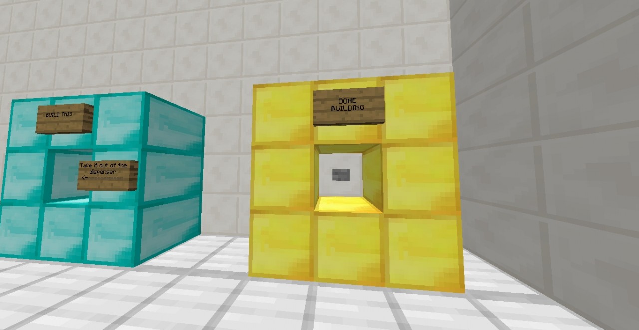 The Building Game 4 Player! Minecraft Map