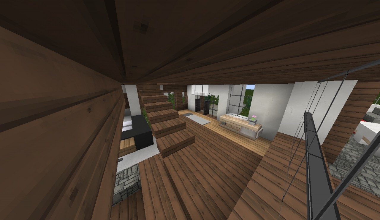 -Spruce Addiction-A Modern House- Minecraft Map
