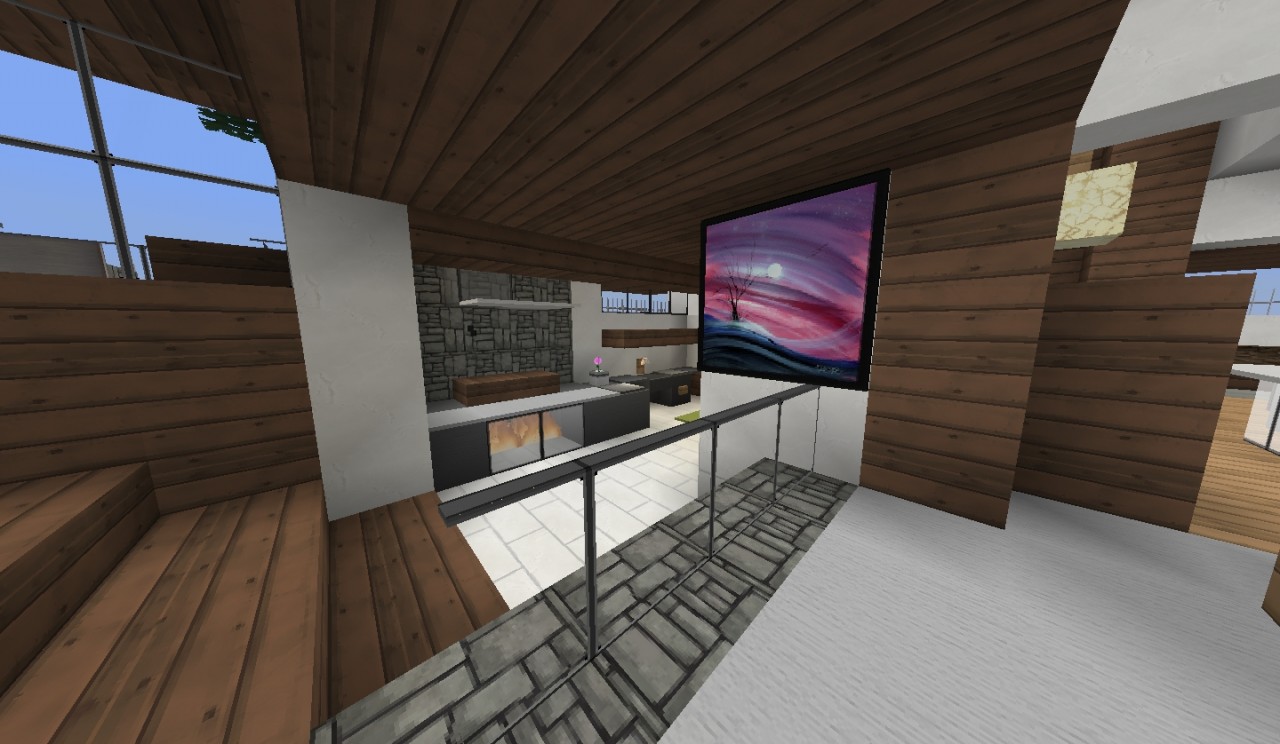 -Spruce Addiction-A Modern House- Minecraft Map