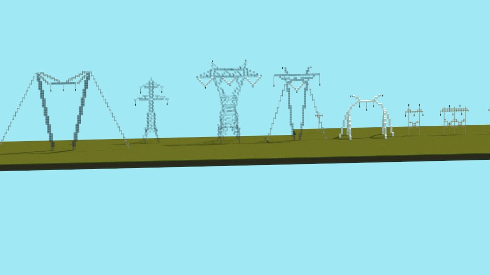 Transmission towers (simple pack) Minecraft Project