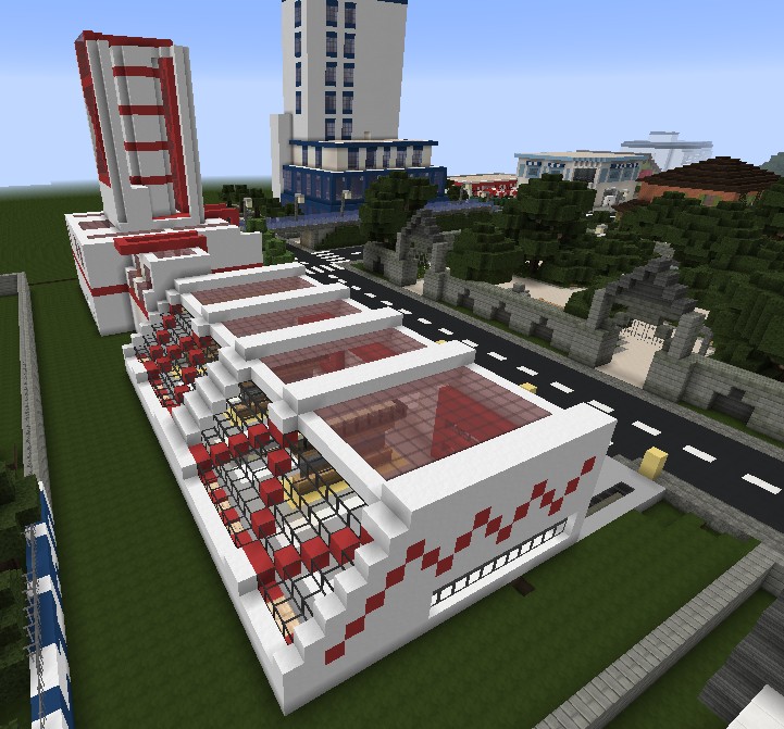 Minecropolis fire station Minecraft Map