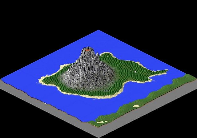 Volcano Island Minecraft Map