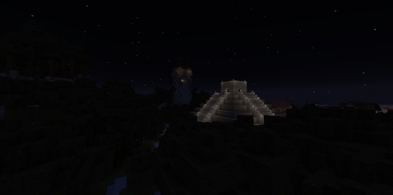 Maya Pyramid and Holy Mountain Minecropolis Minecraft Map