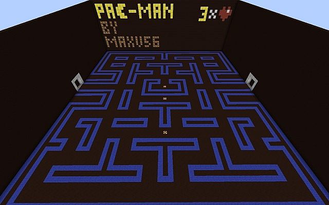 Pac-Man in Minecraft Minecraft Map