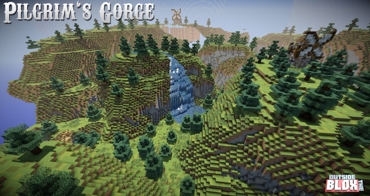 Minecraft Kit-PVP: Pilgrim's Gorge Minecraft Map