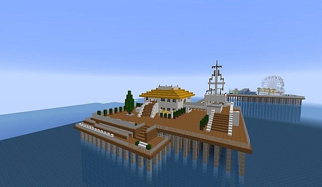 Los Angeles - Santa Monica Pier 1:1 Replica Minecraft Map