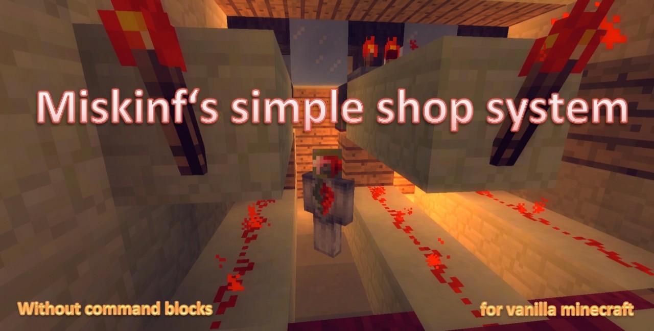 Miskinf's simple shop system Minecraft Map