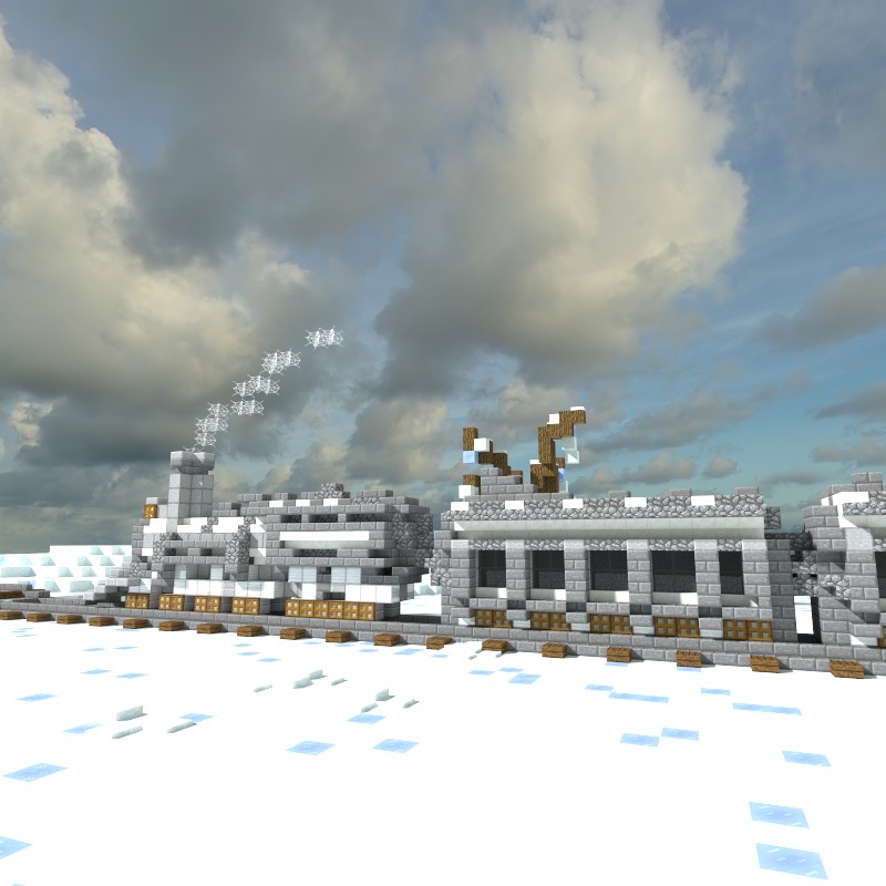 1950 Steam locomotive Minecraft Map