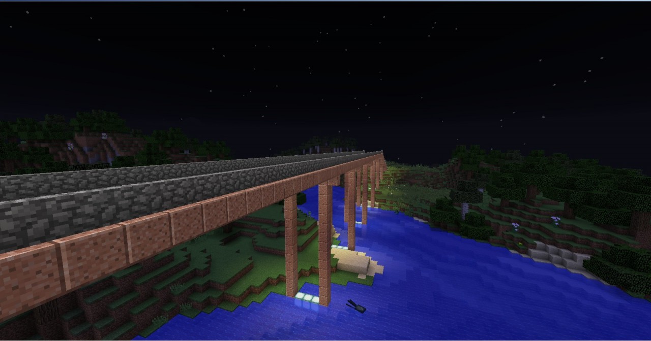 Suspension Bridge - New Mountain Crossing + Construction Minecraft Map
