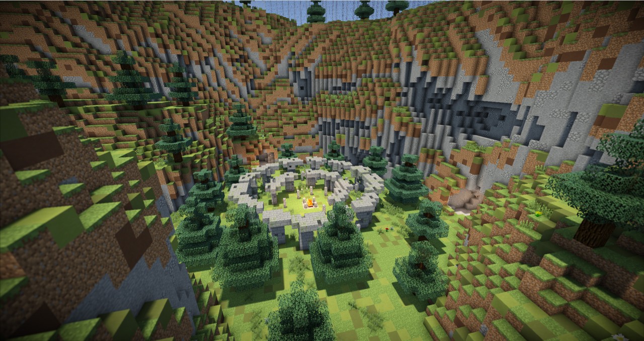 Minecraft Kit-PVP: Pilgrim's Gorge Minecraft Map