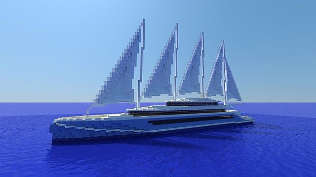 Modern Sailing yacht [Pop Reel] +download Minecraft Map