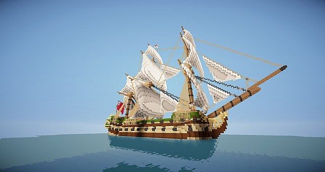 HMS Centurion | British Fourth rate ship Minecraft Map