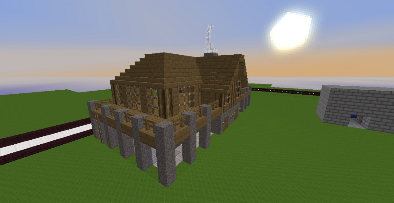 Wooden House Exterior Minecraft Map