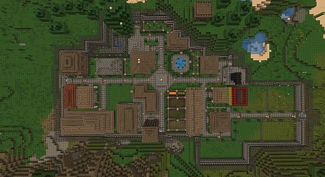 down town coal town. Minecraft Map