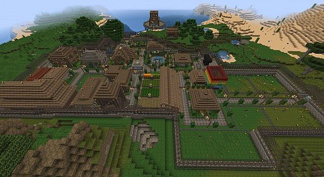 down town coal town. Minecraft Map