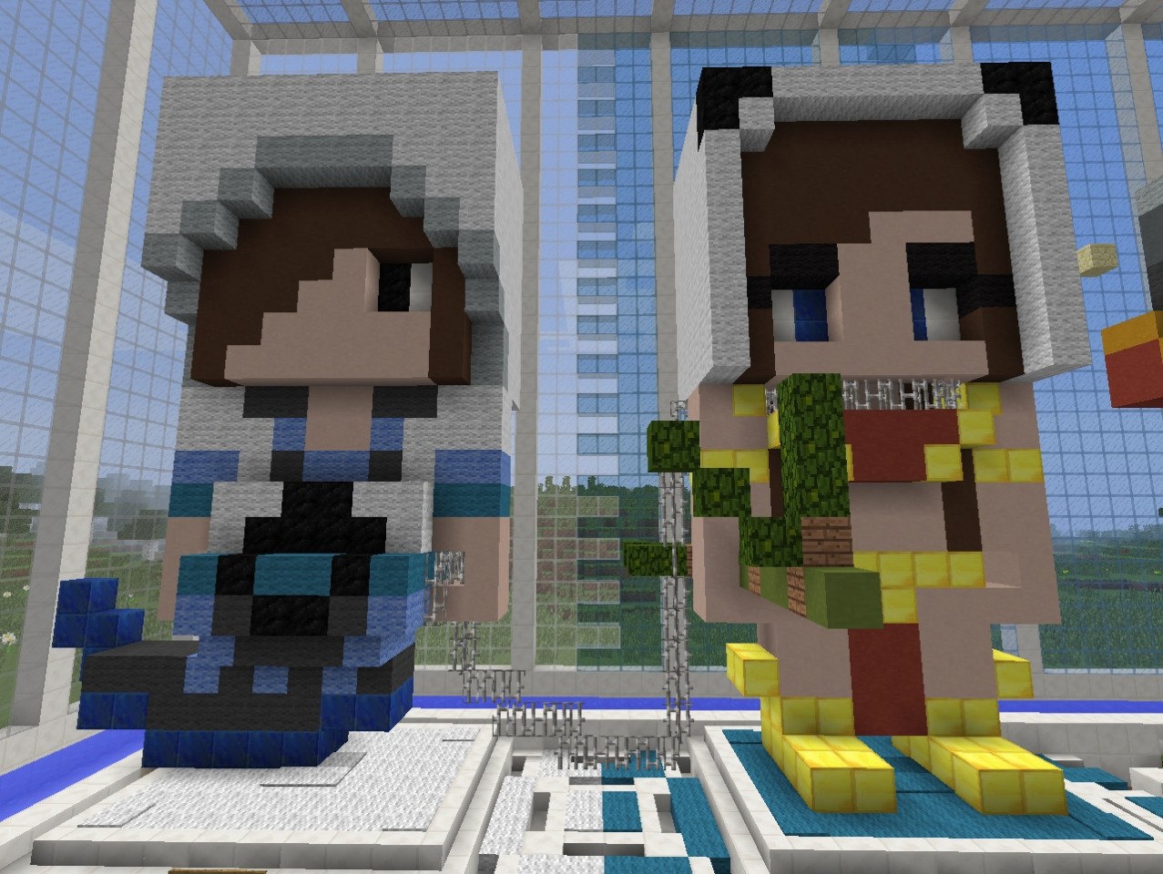 Staff Statues Minecraft Map