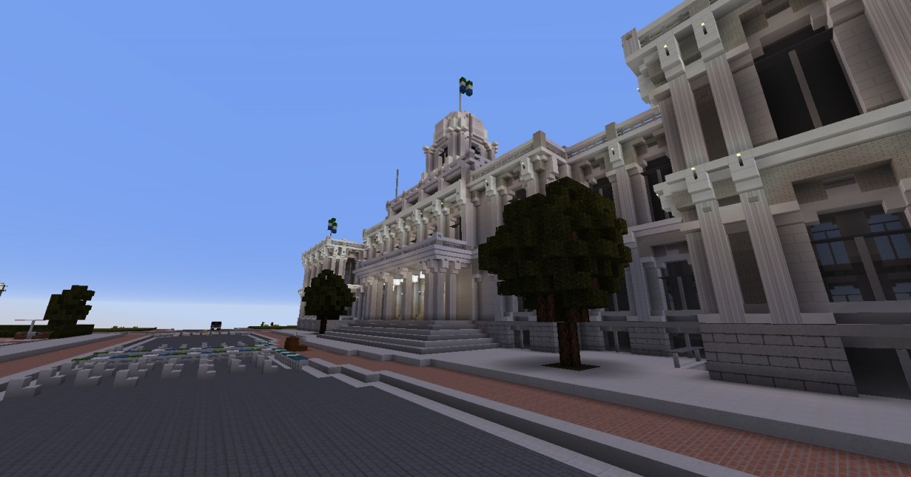Huntington Town Hall Minecraft Map