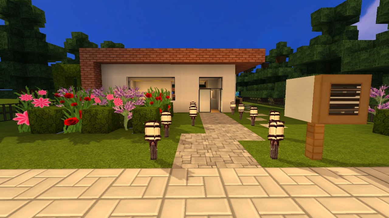 The white dream [modern house] Minecraft Map