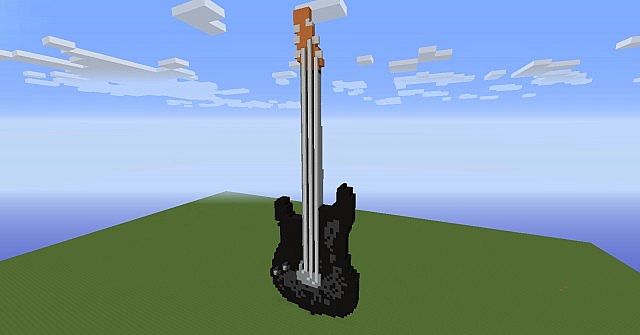 Strat guitar Minecraft Map