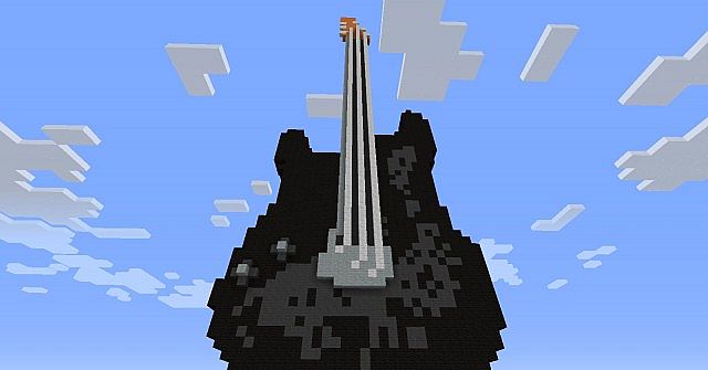 Strat guitar Minecraft Map