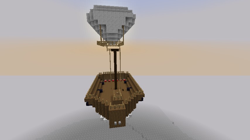 Worlds First Flying Ship Minecraft Map