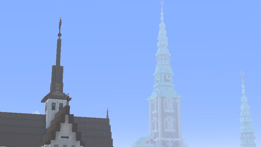 Baroque style Copper cladded 8 Domed spire 54m tall Minecraft Map