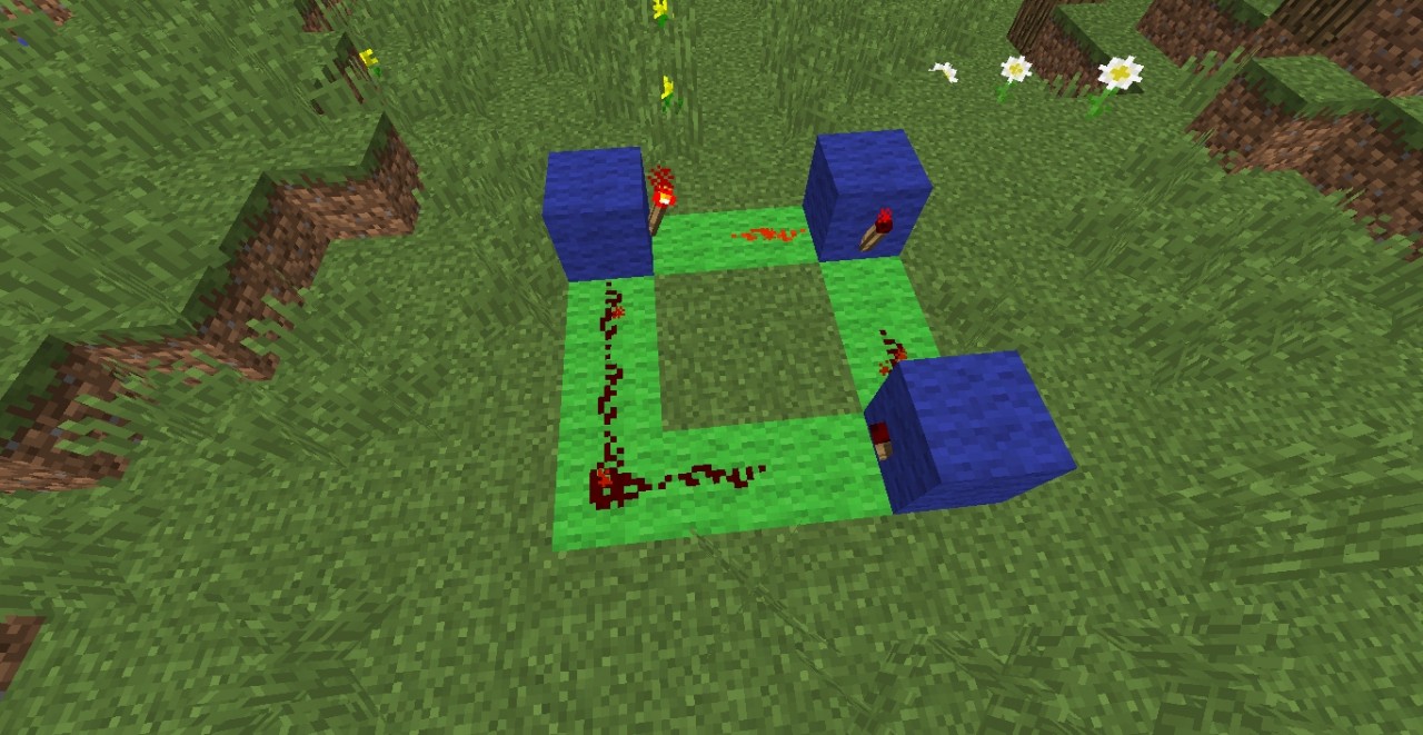 Easy to build Redstone Clock Minecraft Map