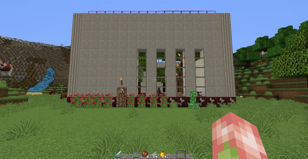 Large Wood/ Cobblestone House Minecraft Map